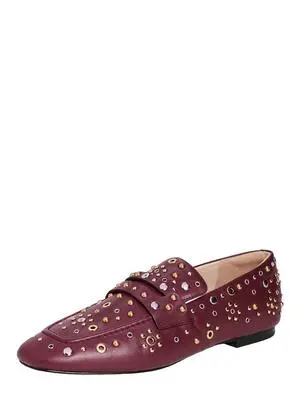 Farm Rio Studded Loafers - Merlot