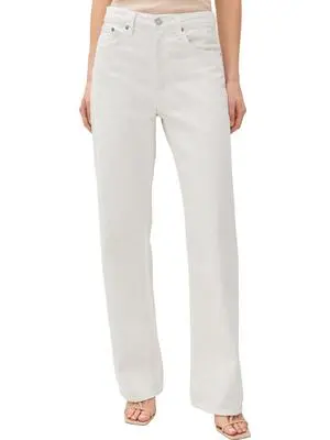 AGOLDE Arc Straight Leg Jeans - Chalk White