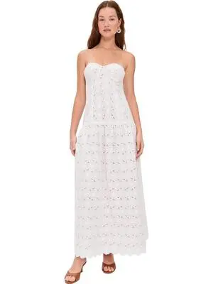 O.P.T Damaris Maxi Dress - White Eyelet