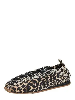 GANNI Sporty Ballerina Sneakers - Leopard