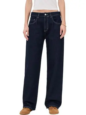 ICON DENIM LA Bea Straight Leg Jeans - Id8725 - Indigo Raw