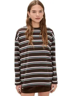 Lioness Horizon Long Sleeve - Dark Chocolate Stripe