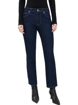 Veronica Beard Leah Mid-rise Straight Leg Jeans - Indigo Rinse