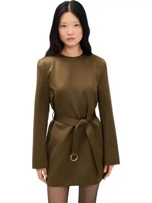 Nanushka Genaya Mini Dress - Wood