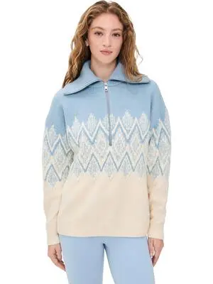 VARLEY Fair Isle Half Zip Pullover