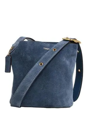 COACH Suede Bleecker Bucket Bag - B4/light Denim