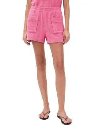 Tanya Taylor Mare Terry Cloth Shorts - Rosewood