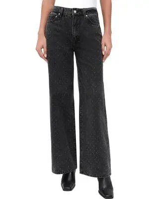 DAZE The Wanderer High-rise Wide-leg Jeans - Starlit Night
