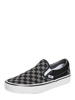 VANS Classic Slip-on Sneakers - Black/pewter Checkerboard