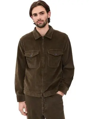 Madewell Corduroy Zip-up Jacket - Expedition Green