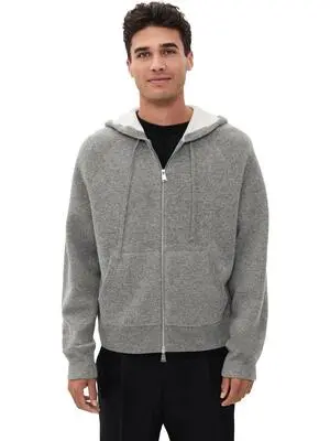 Simkhai Jackson Cashmere Blend Hoodie - Heather Grey