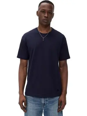 AARON LEVINE Crew T-shirt - Navy