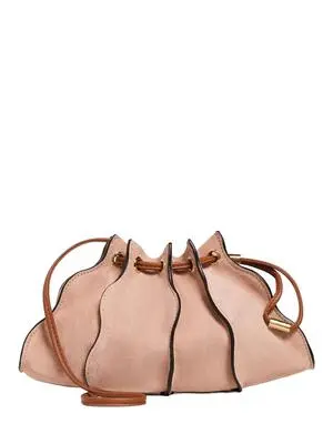 Ulla Johnson Adria Pleated Wave Mini Crossbody Bag - Sienna