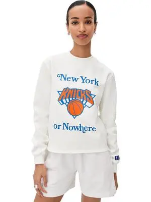 NEW YORK OR NOWHERE Knicks Give & Go Crewneck - Off White