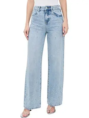 Blanknyc Embellished Denim Jeans - Light Indigo