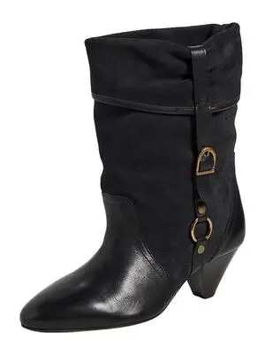 Isabel Marant Darner Buckle Boots - Faded Black