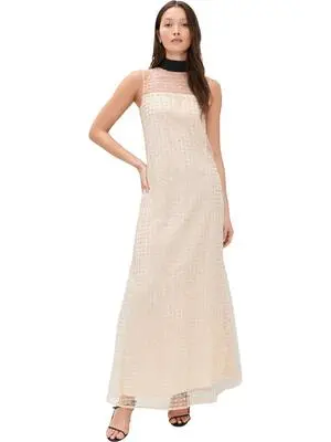 Staud Sequin Embellished Maxi Dress - Stardust
