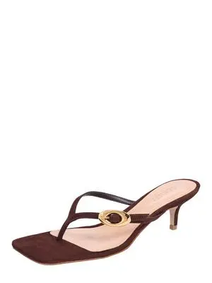 Schutz Miriam Sandals - Chestnut Brown