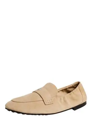 Tory Burch Suede Ballet Loafers - Praline