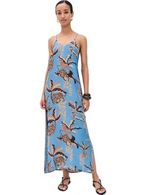 Las Surenas Tiger Print Maxi Dress - Bali Tiger