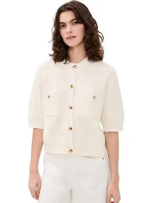 ANINE BING Christa Cardigan - Ivory