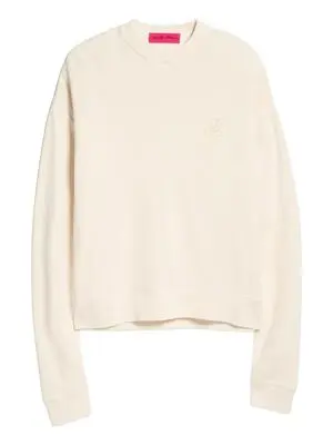 THE ELDER STATESMAN Daily Crew Neck Sweater - Ecru