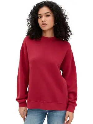 RE/DONE Oversized Crewneck - Rosso