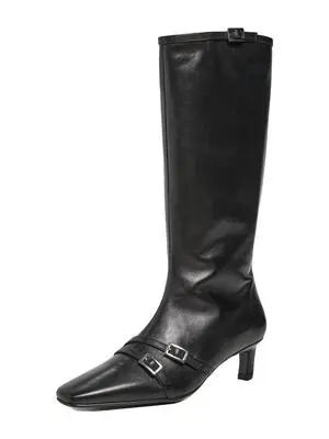 ALOHAS Nicky Leather Boots - Black