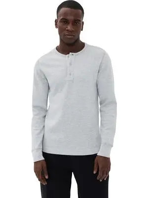 Reigning Champ Lightweight Waffle Henley - Hgrey