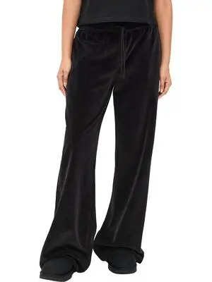 ATM Anthony Thomas Melillo Velour Flare Pants - Black