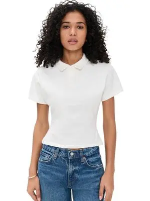 EB DENIM Eero Polo Tee - White