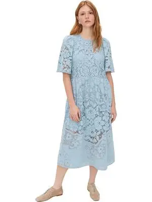 Sea Arianna Lace Midi Dress - Blue