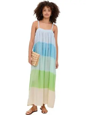 LEMLEM Eda Stripe Maxi Dress - Nefas Mint