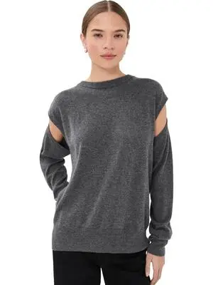 LISA YANG Othelia Cashmere Sweater - Graphite