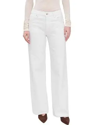 FRAME The Stroll Straight Leg Jeans - Au Natural Clean