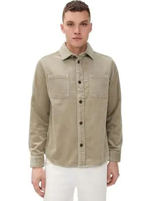 LES DEUX Kody Corduroy Overshirt - Light Sand