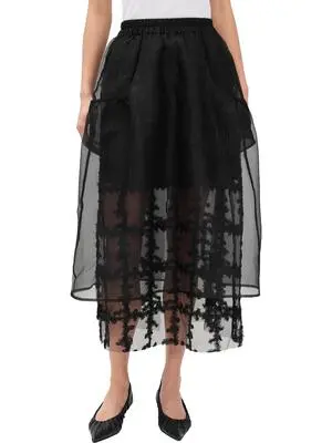 Baum Und Pferdgarten Sevara Ruffle Trim Skirt - Black