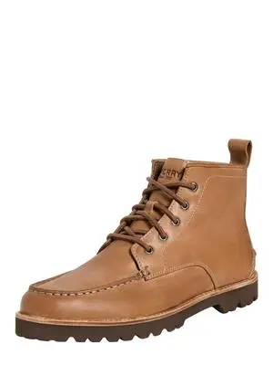 Sperry Newton Apron Toe Boots - Tan