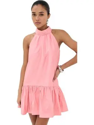 Simkhai Hope Bow Tie Mini Dress - Dusty Rose