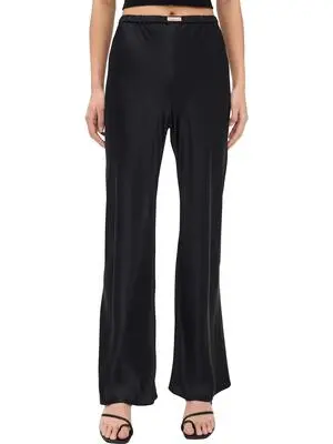 Comme Si Silk Bias Pants - Black