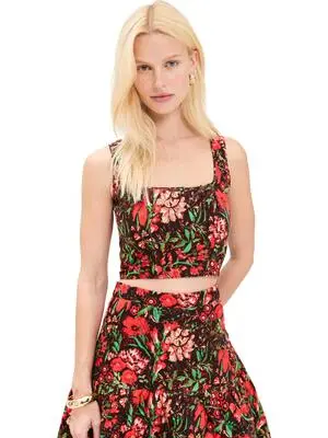 HUNTER BELL Carissa Floral Bustier