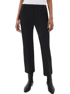 TIBI Compact Tech Knit Cropped Bootcut Trousers