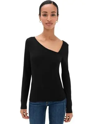 Paige Leonna Top - Black