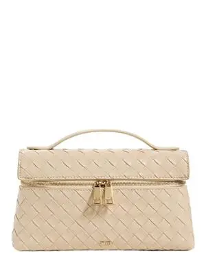 Jw Pei Thea Weave Top Handle Bag - Light Apricot