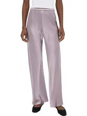 Comme Si Silk Bias Pants - Mauve