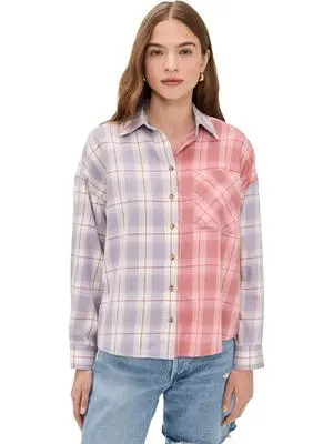 Xirena Phillipa Plaid Flannel Shirt - Patchwork