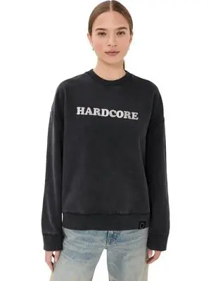 Stella McCartney Slogan Hoodie - Washed Black
