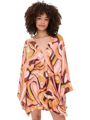 Alexis Lishan Mini Dress - Abstract Print