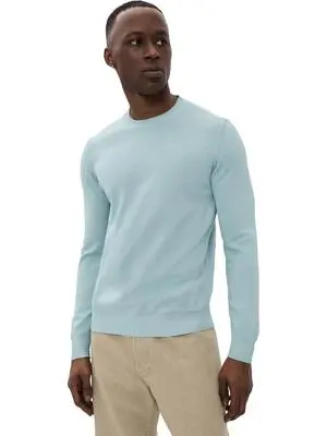 Fedeli Argentina Cotton Knitted Crewneck - Teal