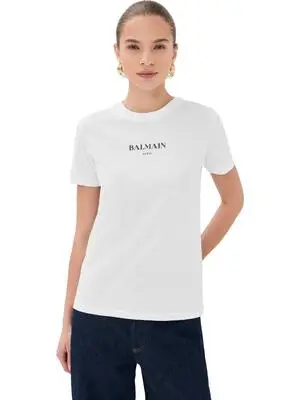 Balmain Vintage Printed T-shirt - Blanc/noir